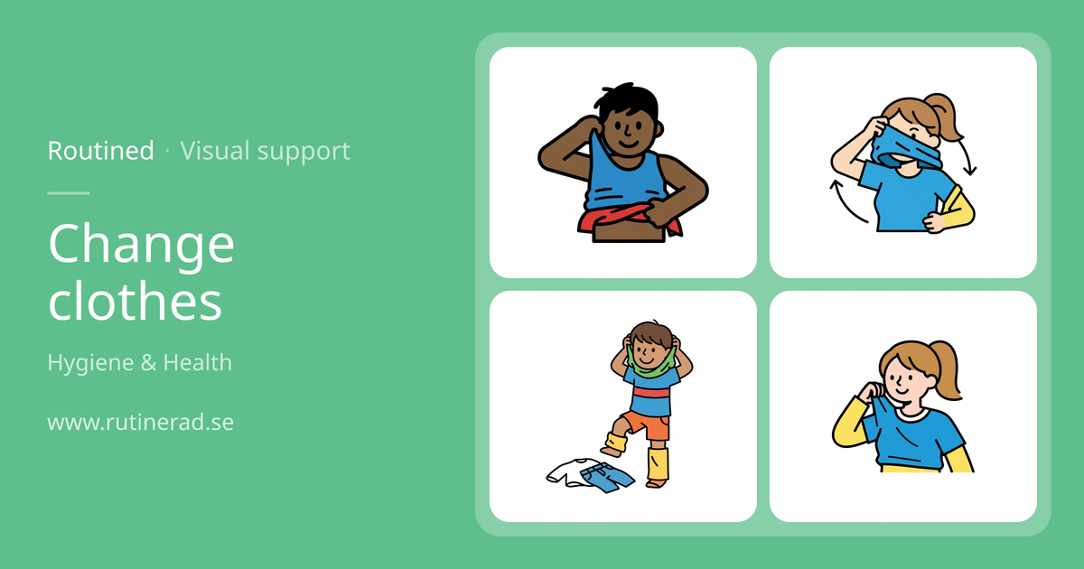 Change clothes - Visual Support | Routined