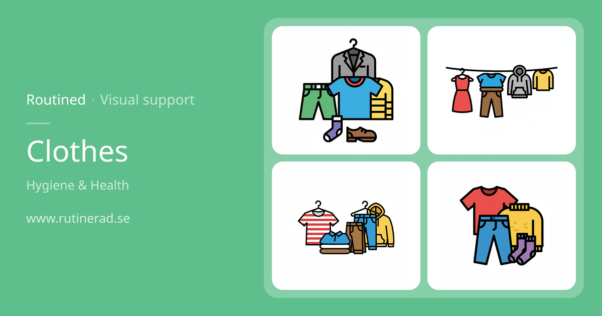 Clothes - Visual Support | Routined