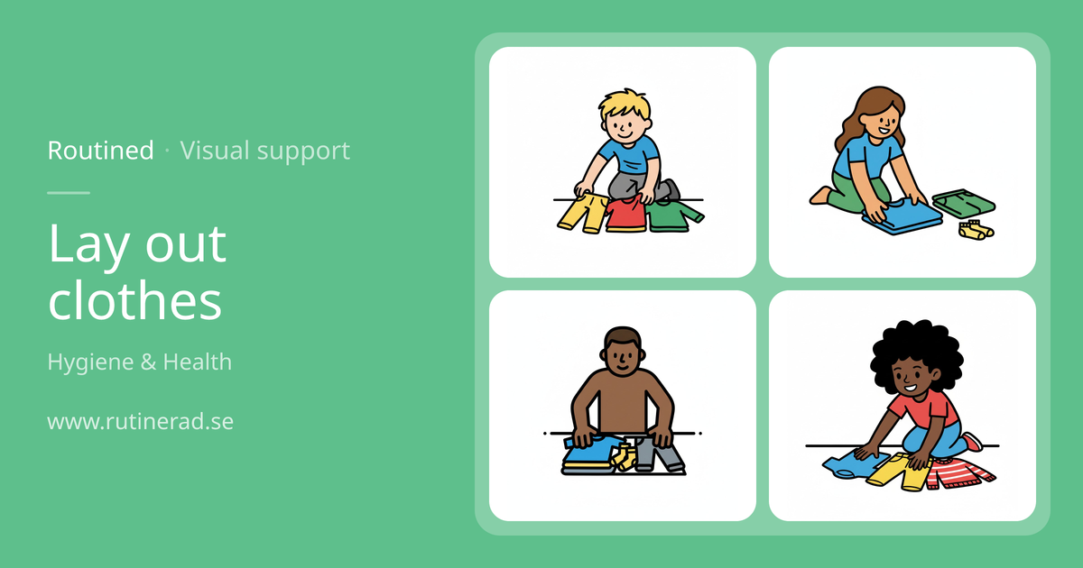 Lay out clothes - Visual Support | Routined