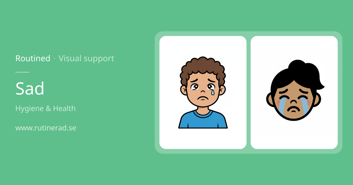 Sad - Visual Support | Routined